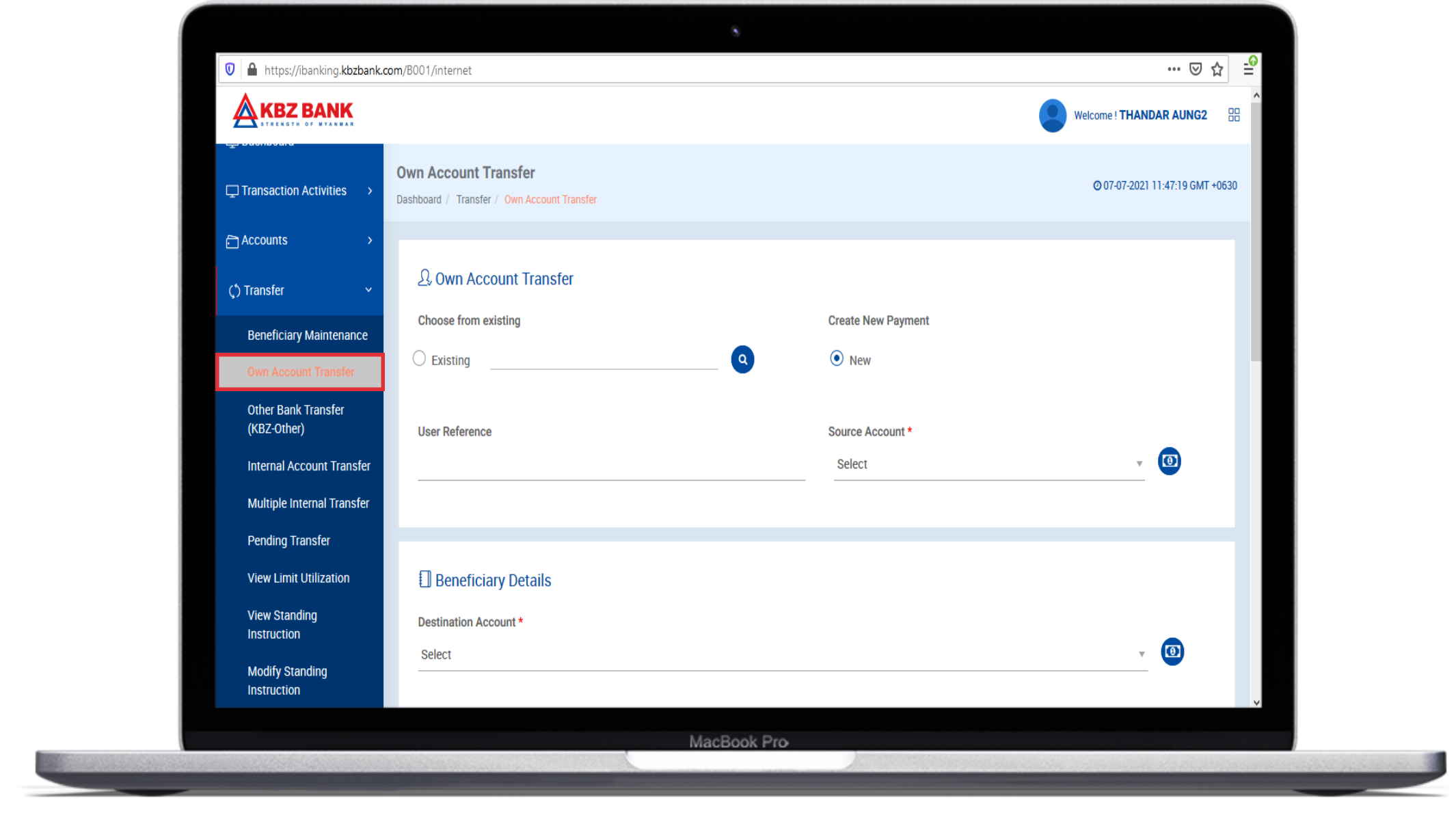Business Internet Banking - KBZ Bank